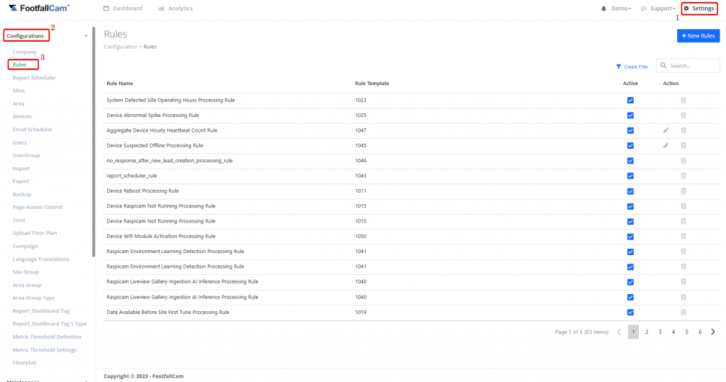 Chapter 11: Rules - FootfallCam